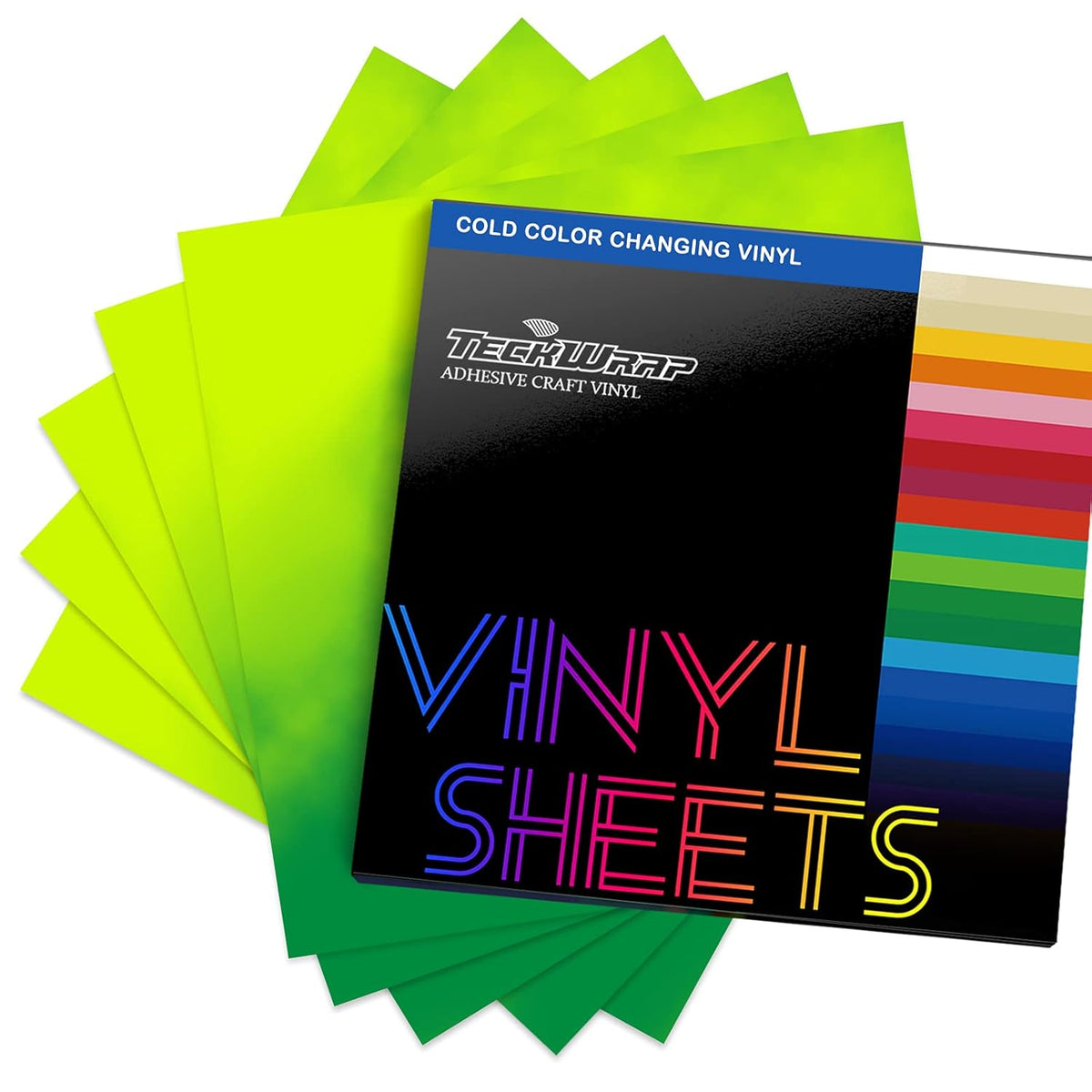 Neon Cold Color Changing Vinyl Sheets Pack – TeckWrap Craft Europe
