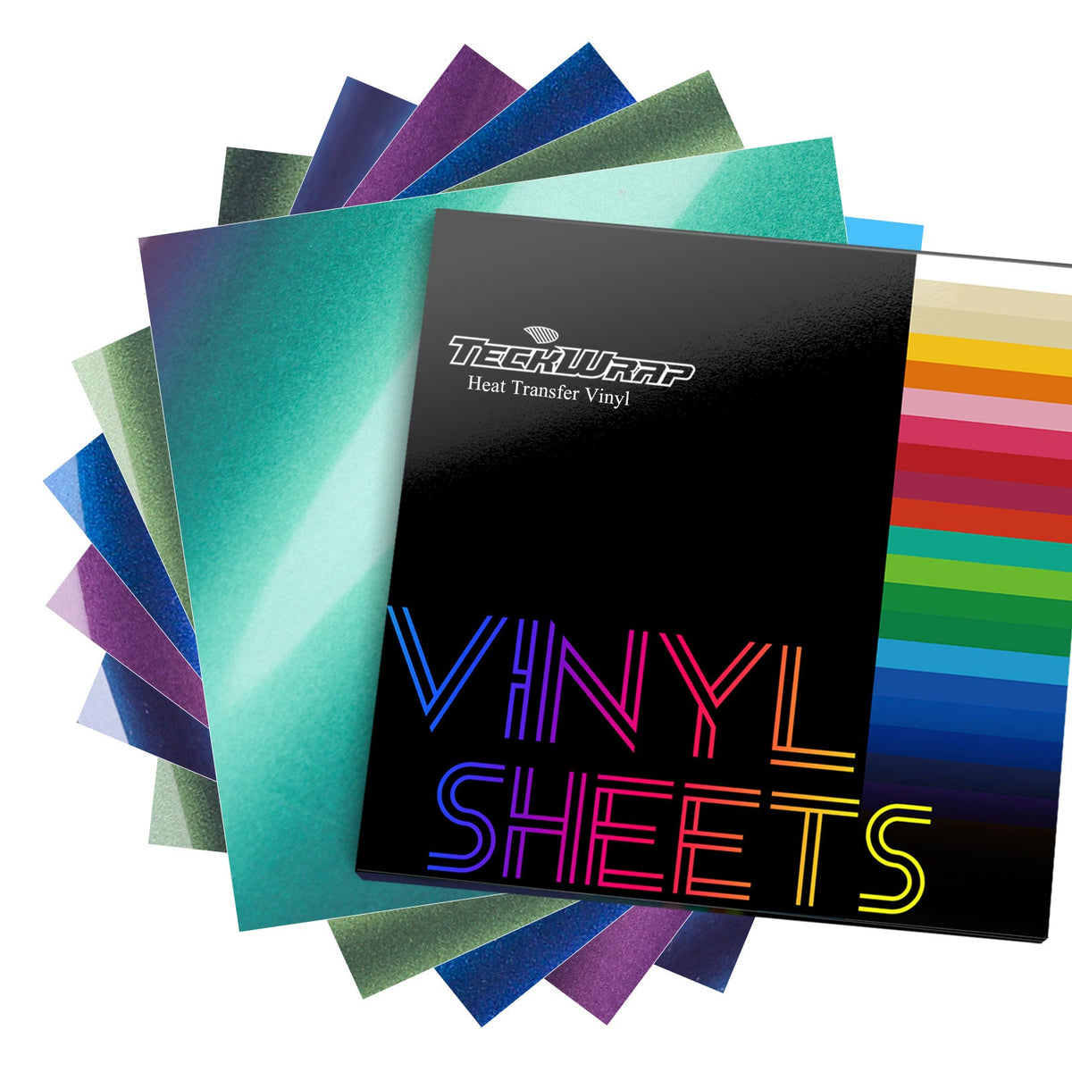 Chameleon HTV Sheets Pack Heat Transfer Vinyl bundle 6PCS – TeckWrap ...